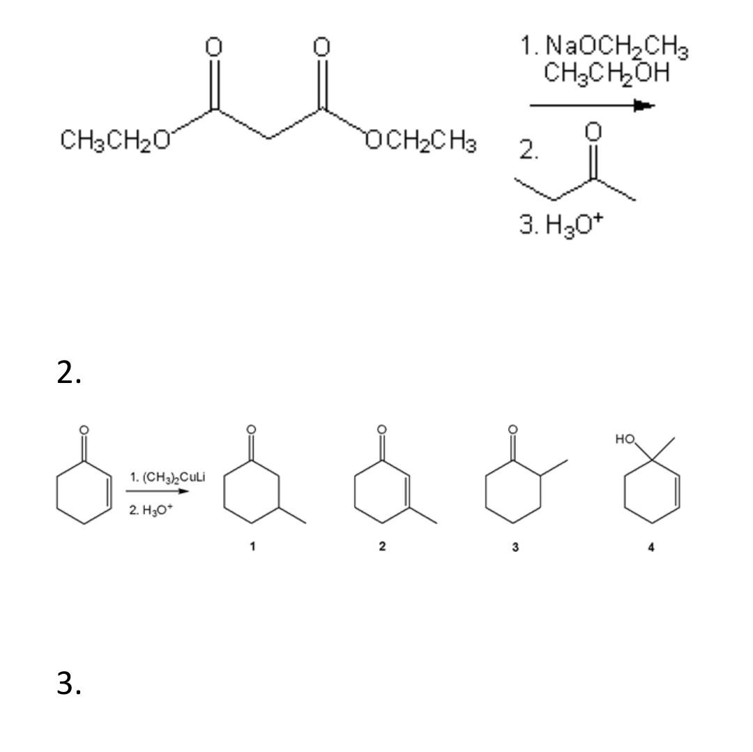 Solved 1. (CH3)2CuLi 1 2 3 44. 5. | Chegg.com