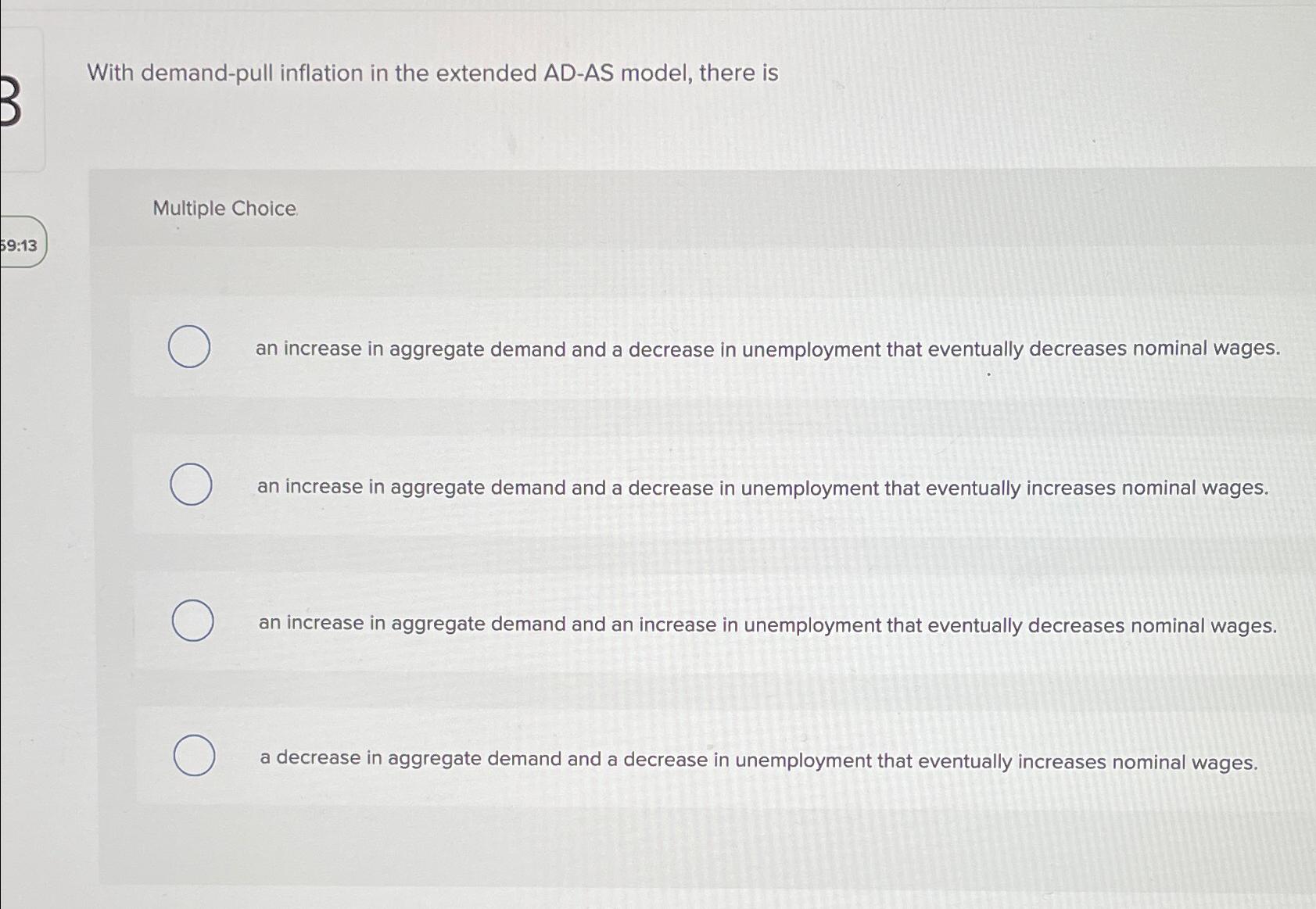 Solved With demand-pull inflation in the extended AD-AS | Chegg.com