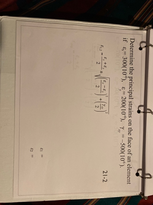 Solved Determine the strain on the face of an element | Chegg.com