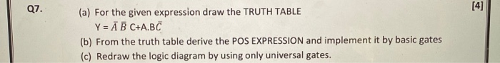 Solved Q6. (a) Draw the logic symbol and construct the truth | Chegg.com