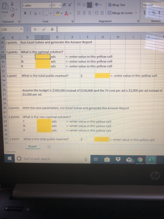 Solved insert Paye yul General Calibri BIU - 111-AA == - - A | Chegg.com