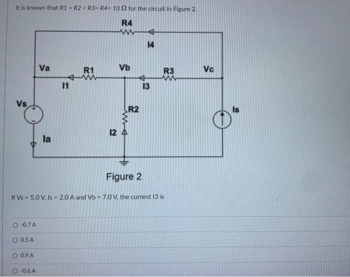 Solved It is known that R1 R2 R3-R4-10 2 for the circuit in | Chegg.com