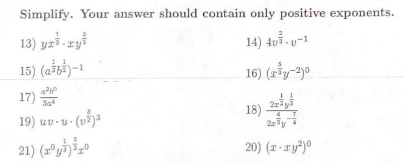 Solved Simplify. Your answer should contain only positive | Chegg.com