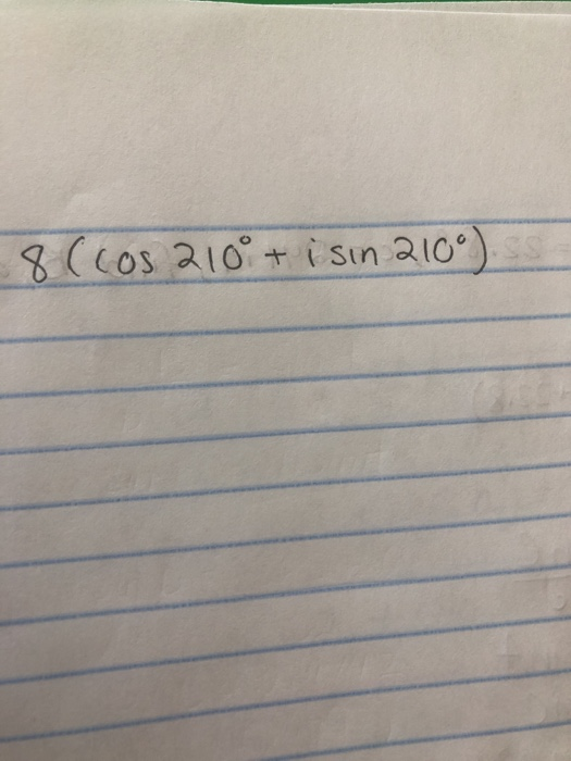 Solved 3(cos 210+ i sin 210) 22. Find three cube roots for | Chegg.com