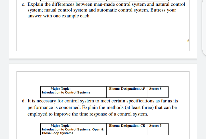Solved c. Explain the differences between man-made control | Chegg.com