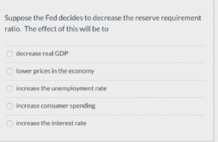 Solved To increase the size of the money supply, the Fed | Chegg.com
