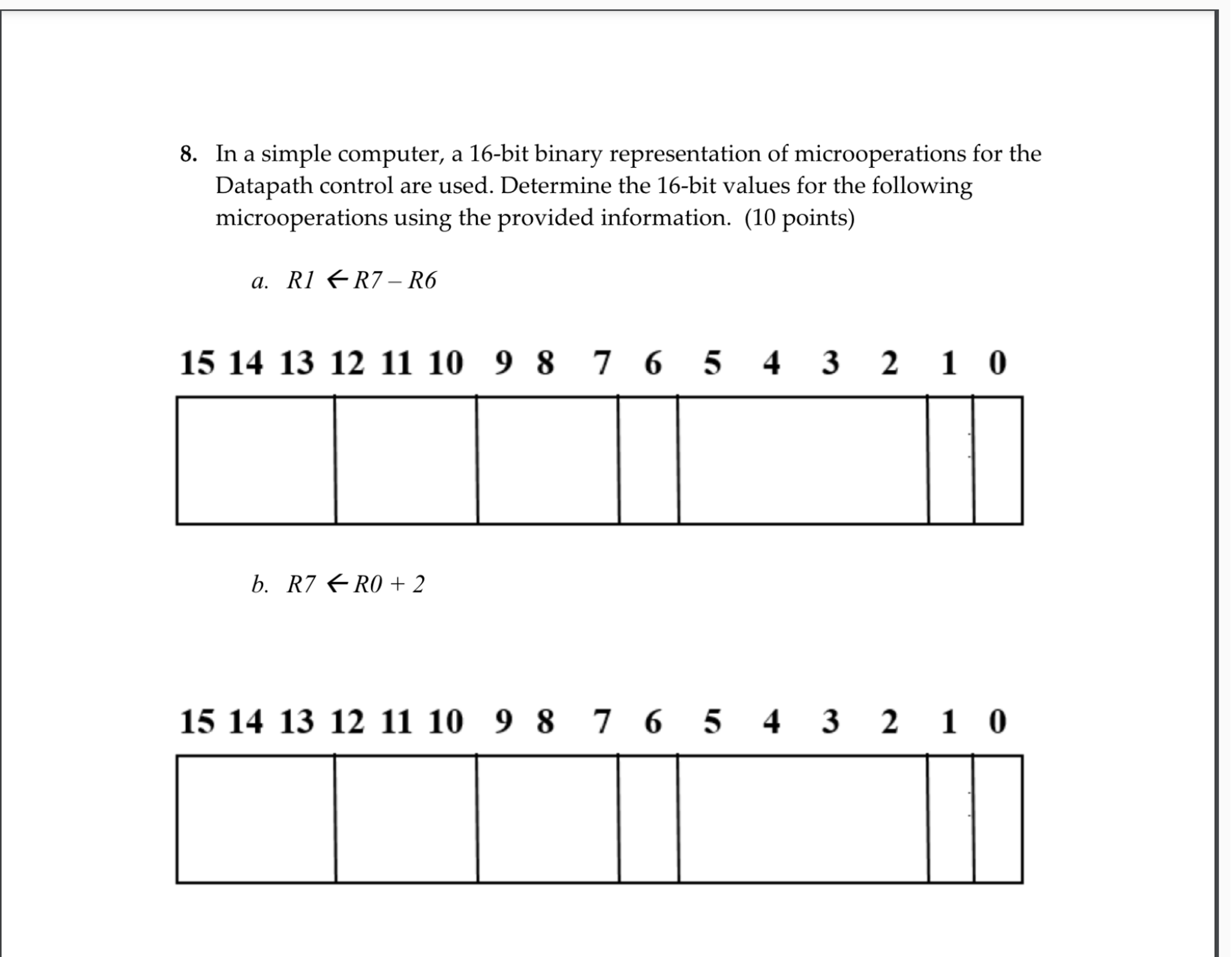 Solved In a simple computer, a 16-bit binary representation | Chegg.com