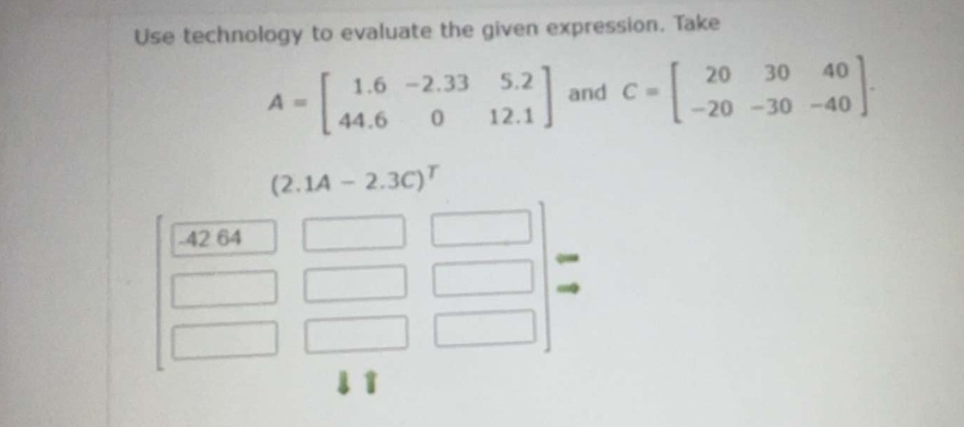 Solved Use technology to evaluate the given expression. | Chegg.com