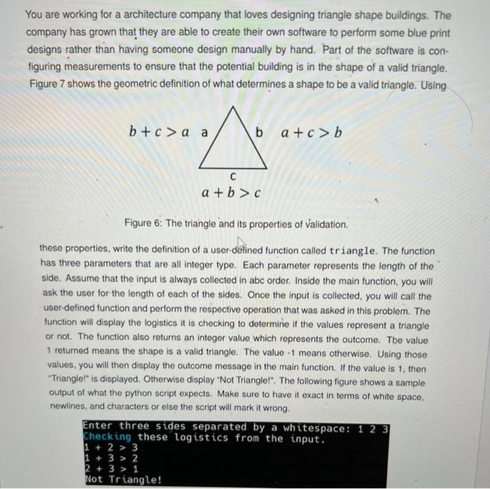 Solved You are working for a architecture company that loves | Chegg.com