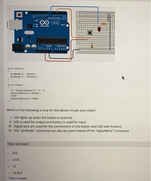 Solved DERE OO UNO ARDUINO HO a ANALO void setup!) 1 pirode | Chegg.com