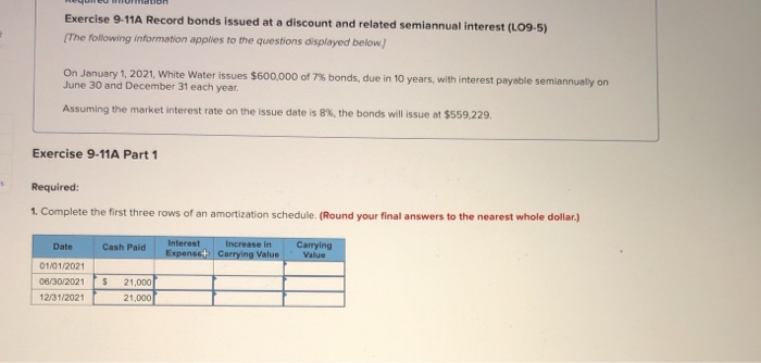Solved Required information Exercise 9-17A Record the early | Chegg.com