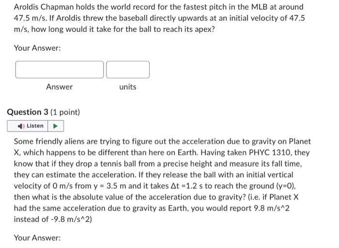 Solved The Position Of An Object Moving Along The Horizontal