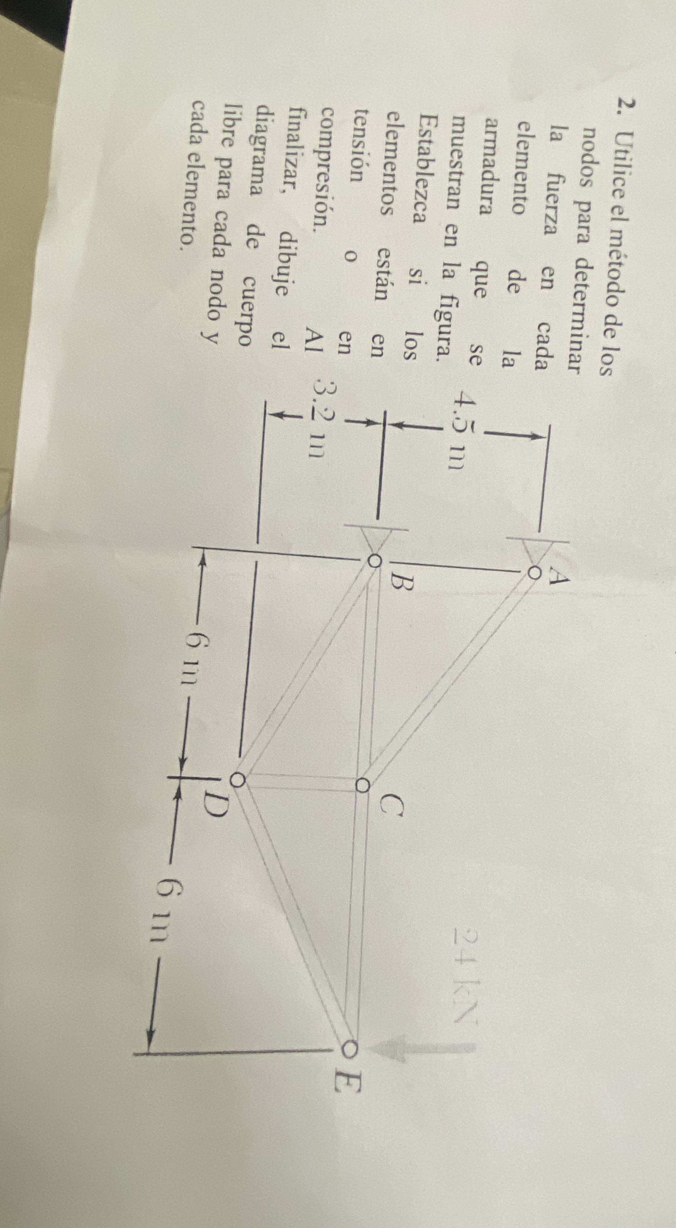 Solved Utilice el método de los nodos para determinar la | Chegg.com