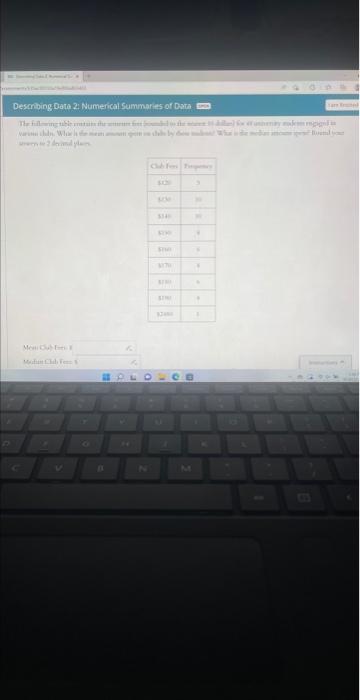 Solved The following table contains the semester fees | Chegg.com