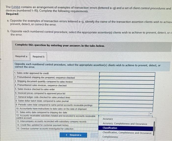 Solved See photo attached. For the drop-down, the options to | Chegg.com