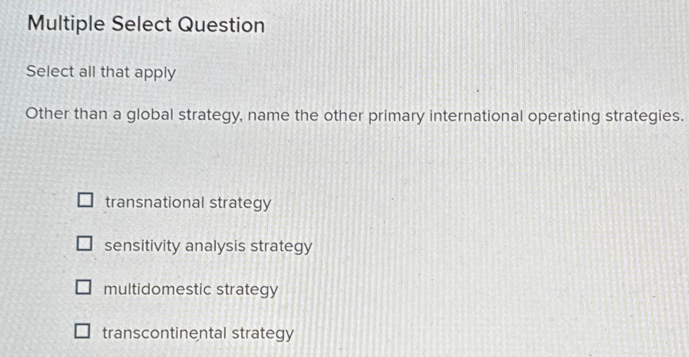 Solved Multiple Select QuestionSelect all that applyOther | Chegg.com
