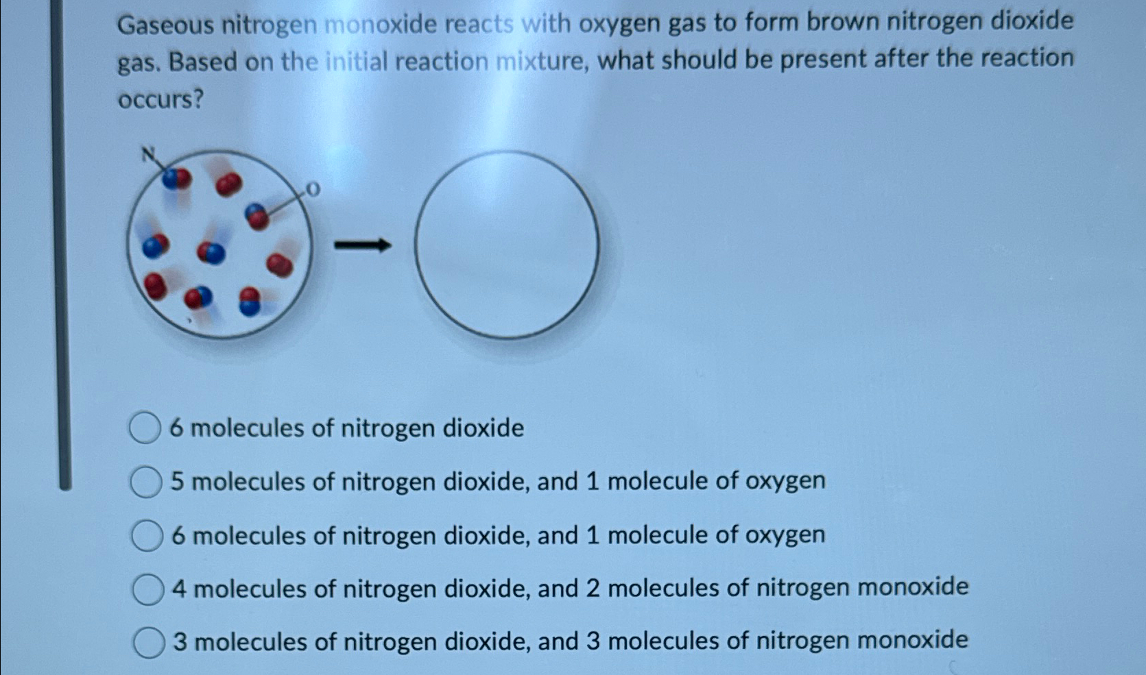 Solved Gaseous nitrogen monoxide reacts with oxygen gas to | Chegg.com