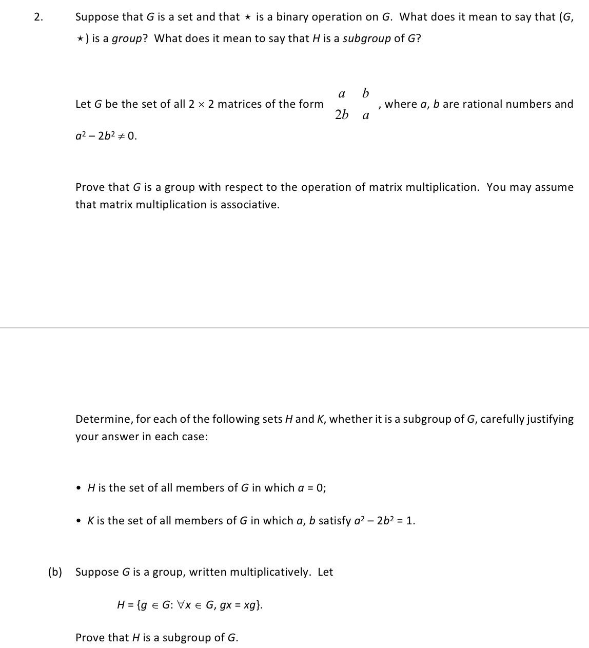 Solved Suppose that G ﻿is a set and that *** ﻿is a binary | Chegg.com