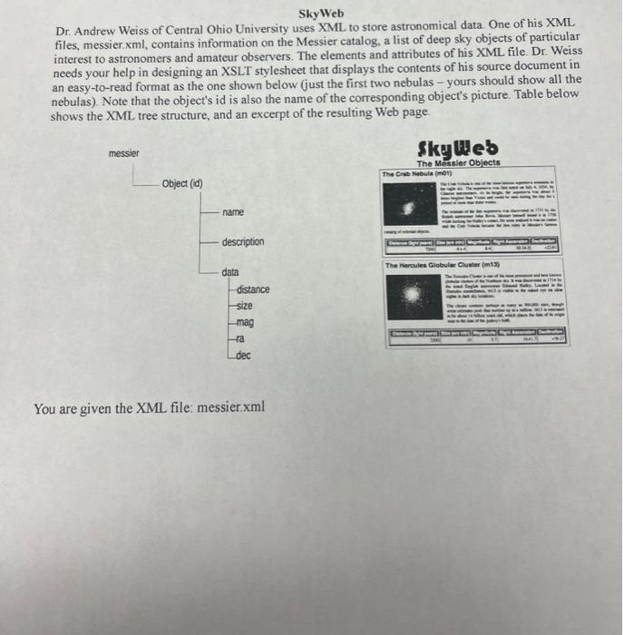 Solved SkyWeb Dr. Andrew Weiss of Central Ohio University | Chegg.com