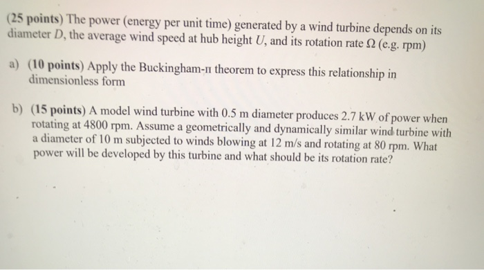 Solved (25 points) The power (energy per unit time) | Chegg.com
