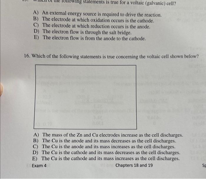 A) An external energy source is required to drive the | Chegg.com