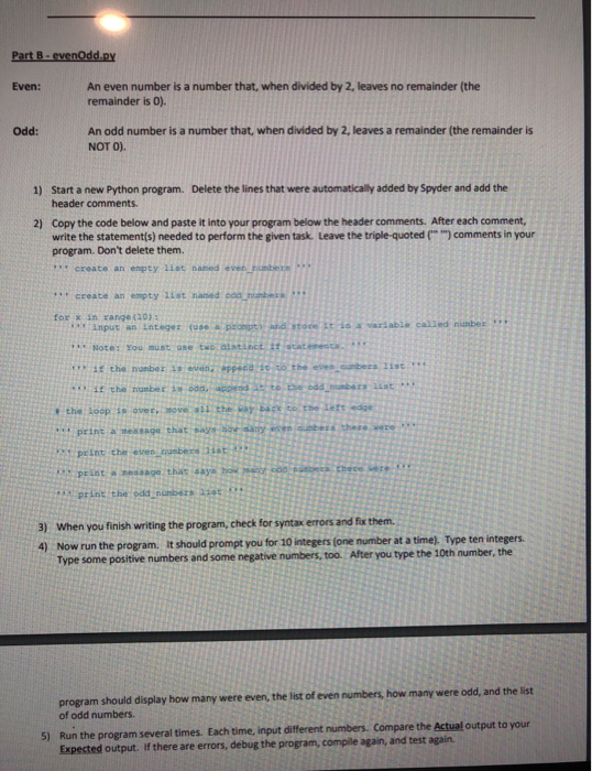 Solved Part A - words.py (Files must be named exactly as | Chegg.com