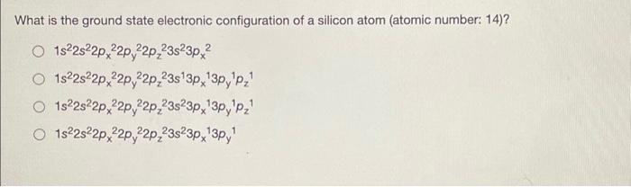 Solved What is the ground state electronic configuration of | Chegg.com