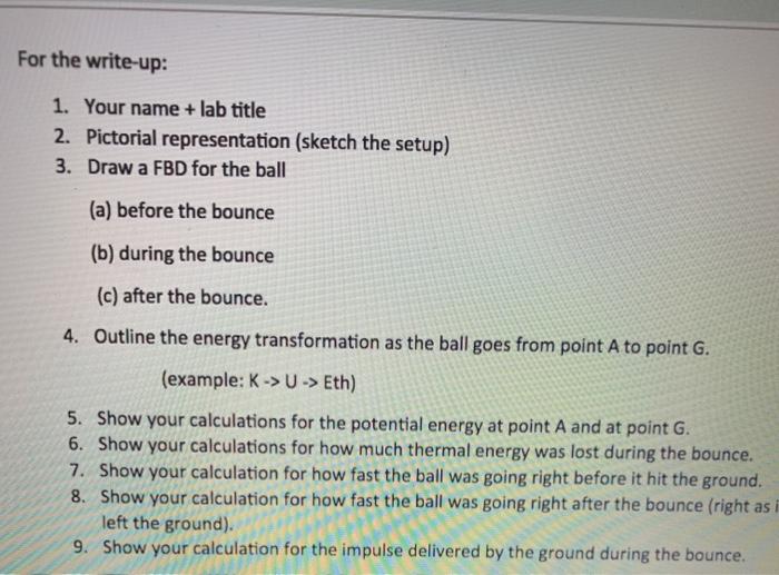 Solved Consider the following setup of a bouncing ball | Chegg.com