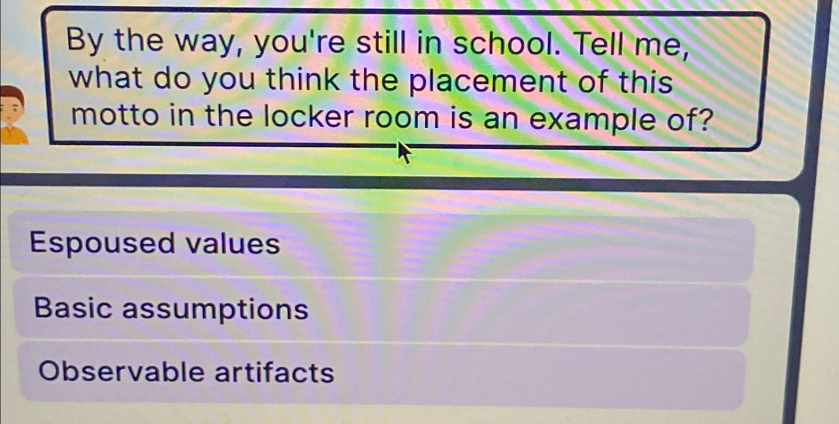 Solved By the way, you're still in school. Tell me, ﻿what do | Chegg.com