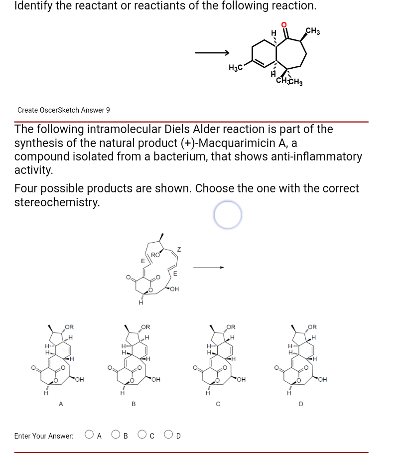 Solved Identify the reactant or reactiants of the following | Chegg.com