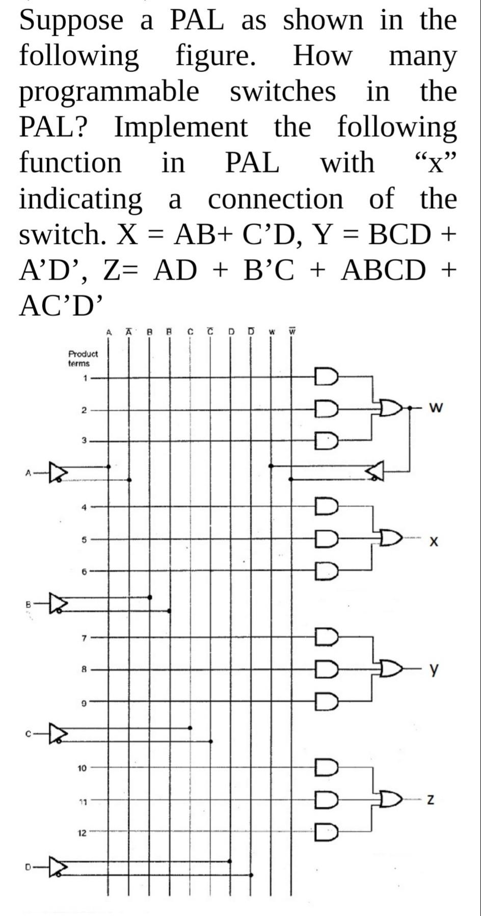Solved Suppose A Pal As Shown In The Following Figure How