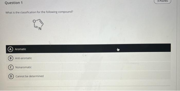 Solved What is the classification for the following | Chegg.com