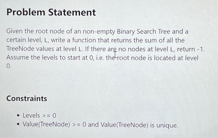 Solved Problem Statement Given the root node of an non-empty | Chegg.com