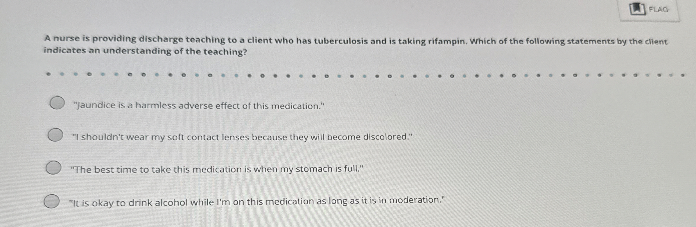 Solved PingsFLAGA nurse is providing discharge teaching to a | Chegg.com