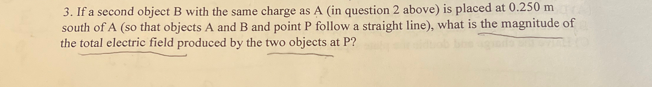 Solved If a second object B ﻿with the same charge as A (in | Chegg.com