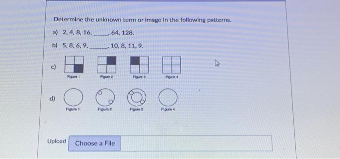 Solved Determine the unknown term or image in the following | Chegg.com