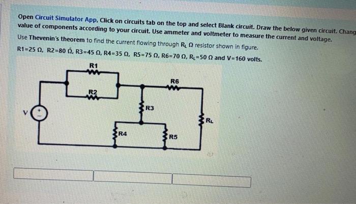 Solved Open Circuit Simulator App. Click on circuits tab on | Chegg.com