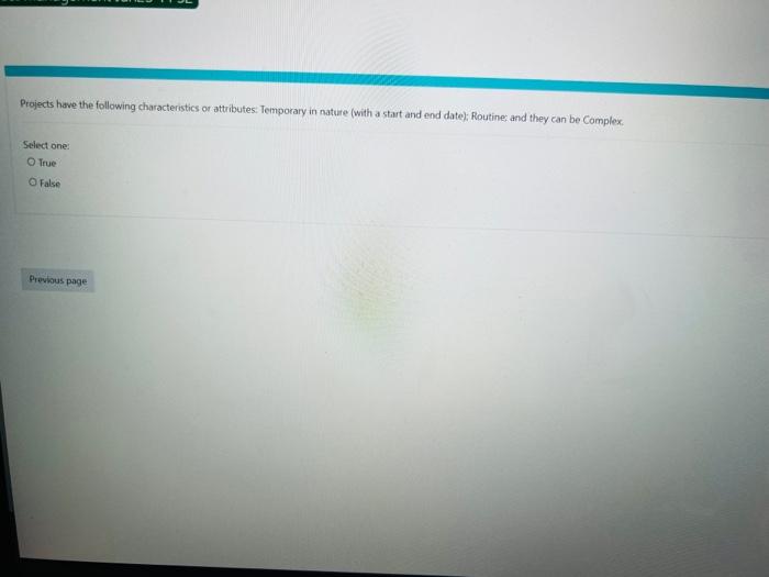 Solved Projects have the following characteristics or | Chegg.com