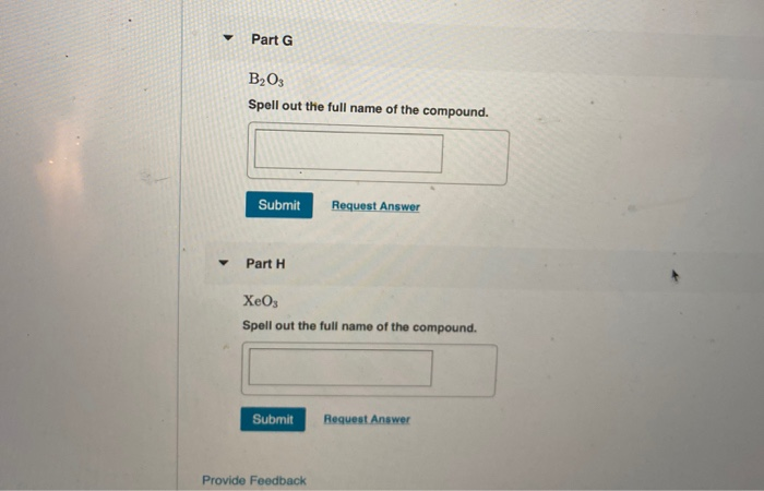 Solved lar compounds, Part D SIO Spell out the full name of | Chegg.com