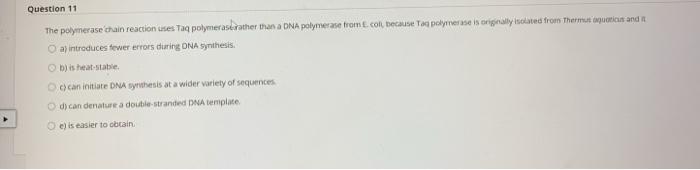 Solved Question 10 The process of altering genetic | Chegg.com