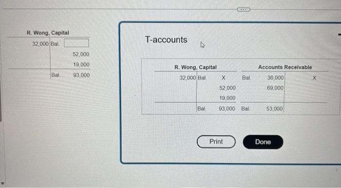 Solved T-accounts | Chegg.com