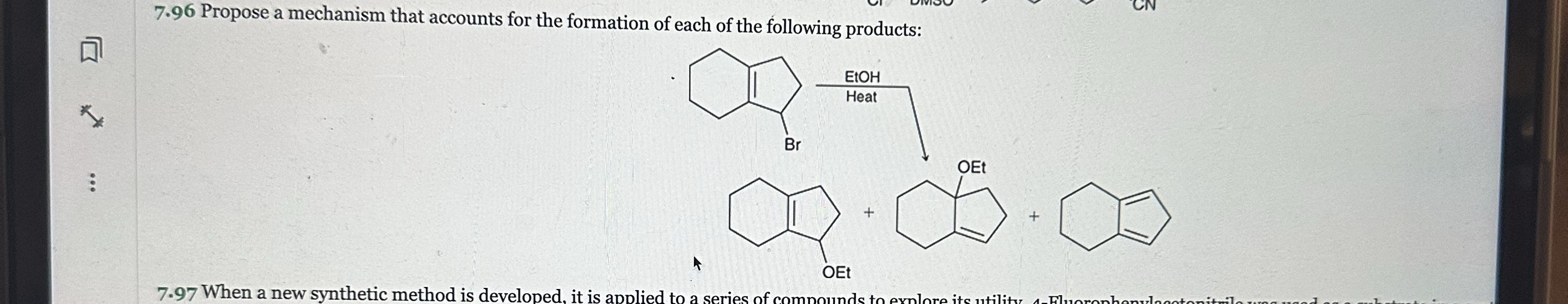 7.96 ﻿Propose a mechanism that accounts for the | Chegg.com
