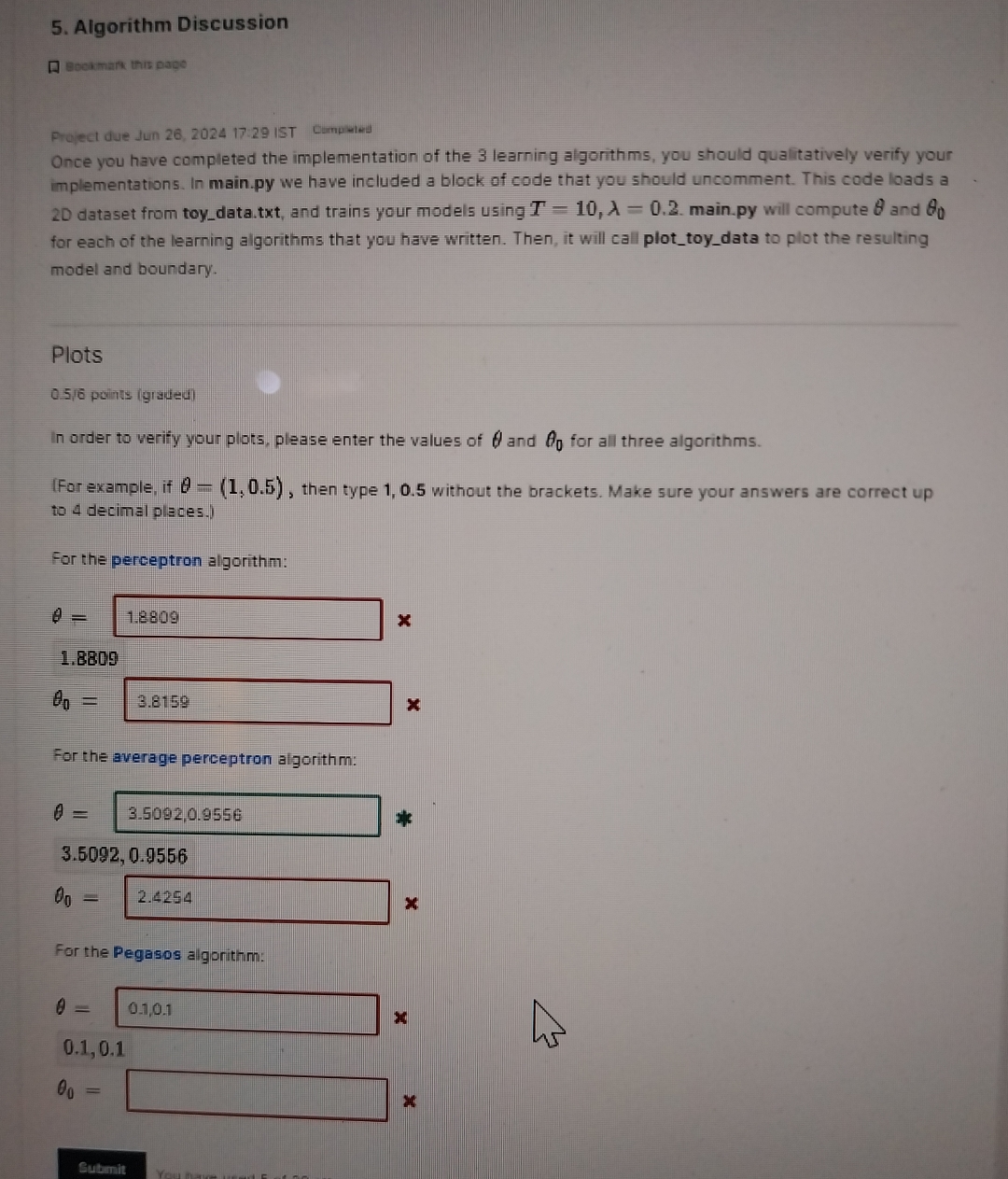 Solved Algorithm Discussion口 esci Mark This Pageproject Due