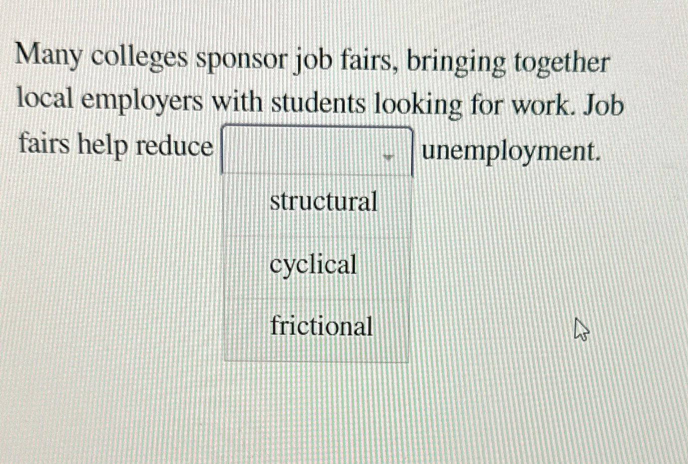 Solved Many colleges sponsor job fairs, bringing together | Chegg.com