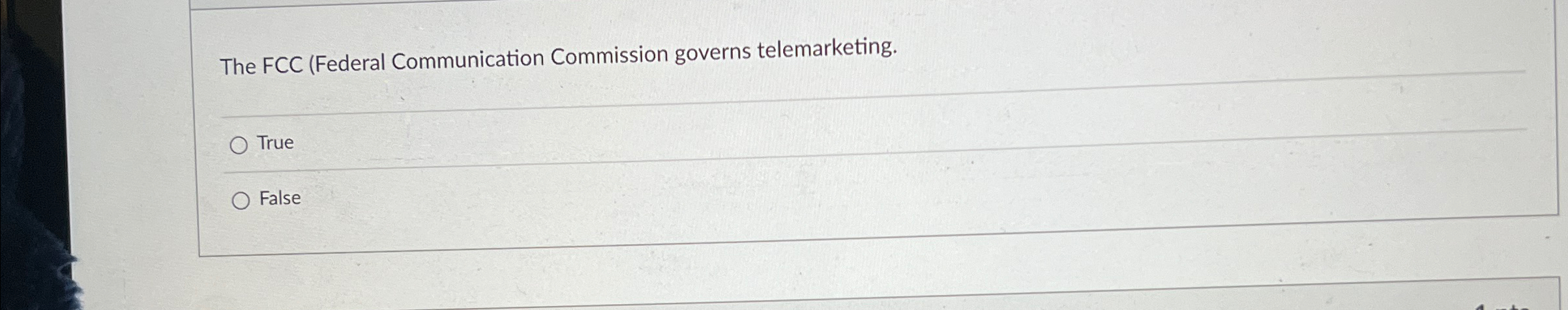 Solved The FCC (Federal Communication Commission governs | Chegg.com