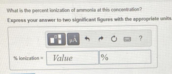 Solved Ammonia, NH3, is a weak base with a Kb value of | Chegg.com