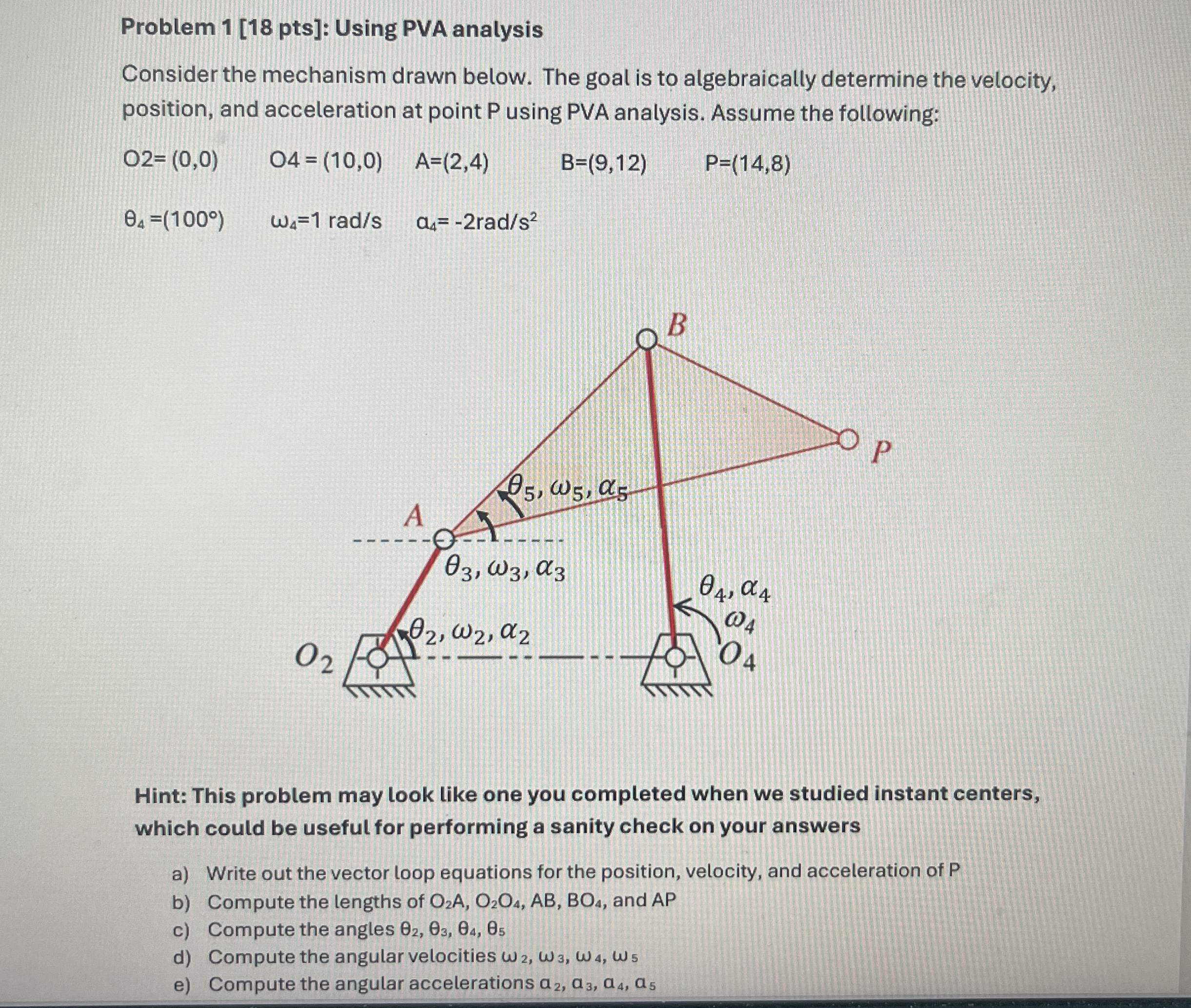 Solved Problem 1 [18 ﻿pts]: Using PVA analysisConsider the | Chegg.com