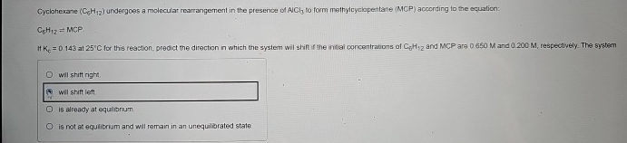 Solved Cyclohexane ( C6H12 ) ﻿undergoes a molecular | Chegg.com