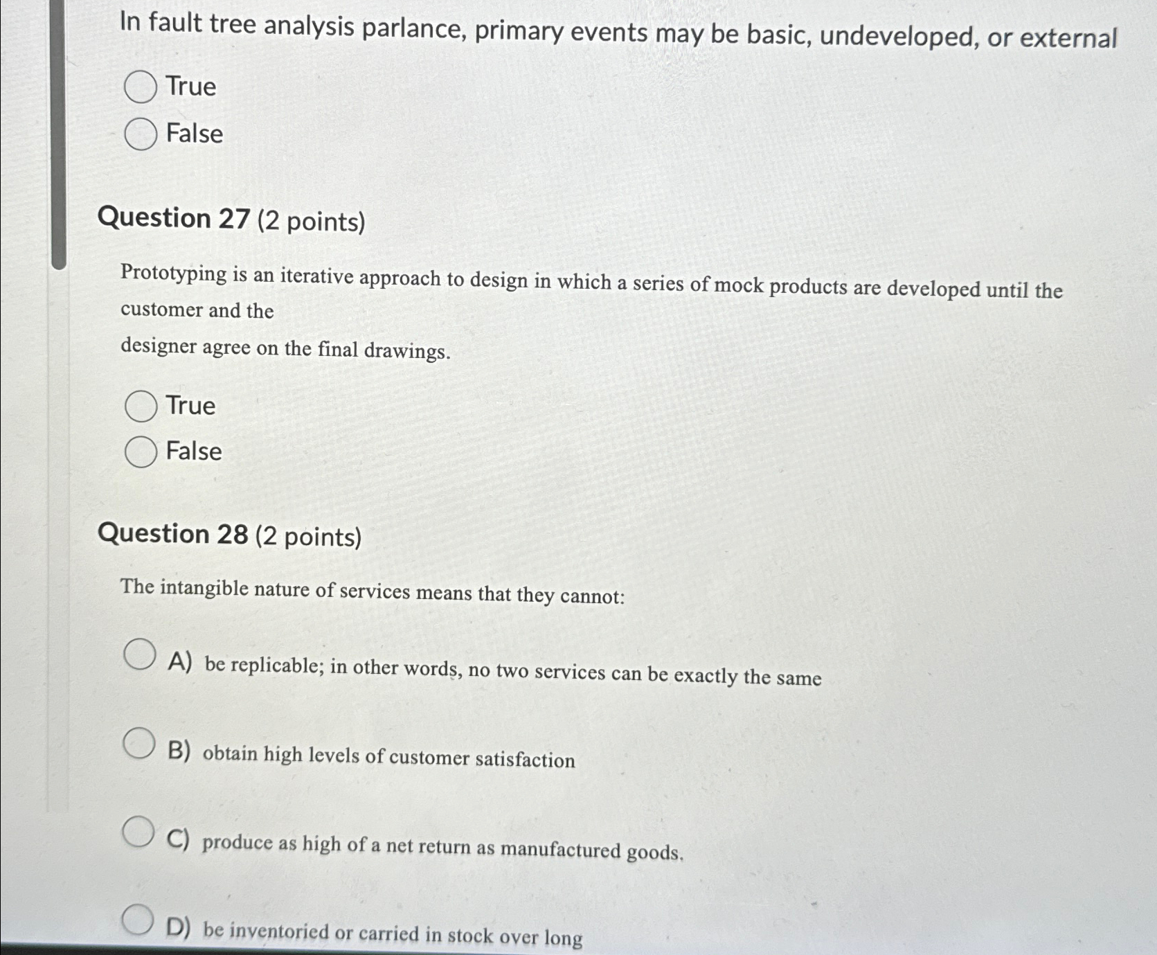Solved In fault tree analysis parlance, primary events may | Chegg.com
