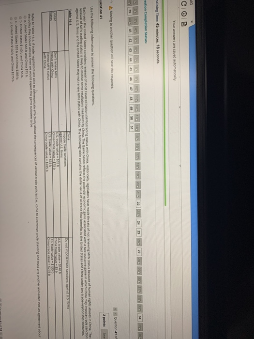 Solved CO Your answers are saved automatically. maining | Chegg.com
